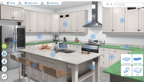 Stone Central Virtual Kitchen Designer Tool